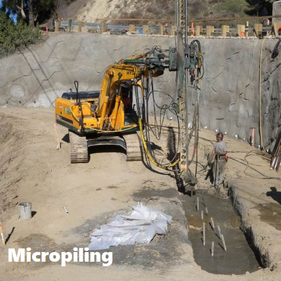 Micropile Reinforcing System and Corrosion Protection